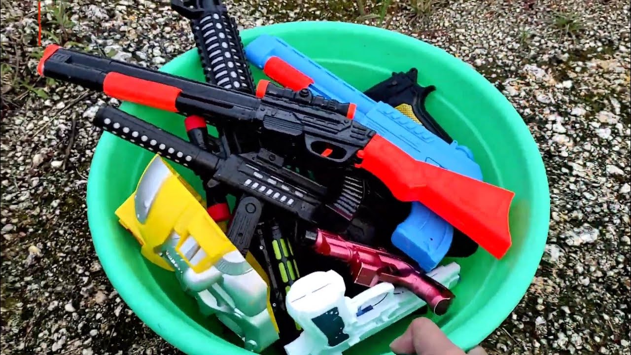Mengumpulkan mainan tembak tembakan, Mainan Senjata, Shotgun, Pistol ...