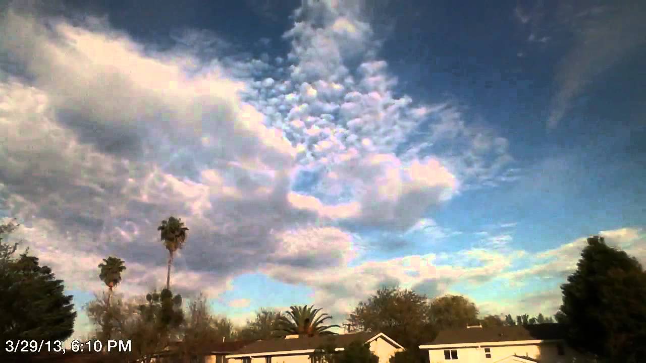 cool looking clouds timelapse march 29, 2013 - YouTube