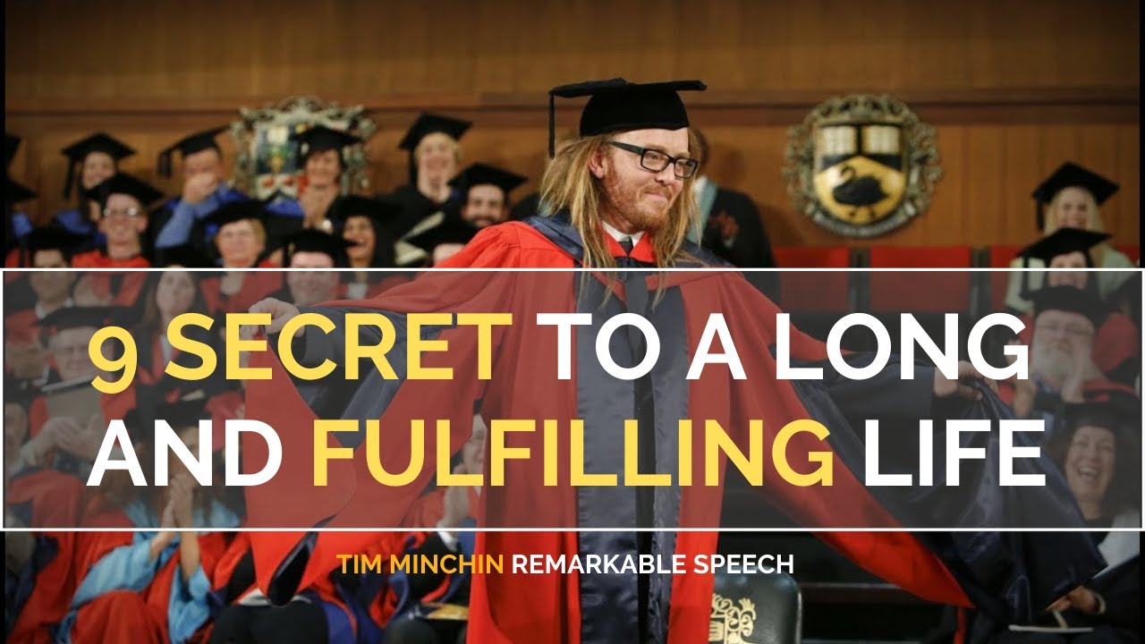 Secret for a Fulfilling Life | 9 Life Lesson | Tim Minchin | One Of The ...