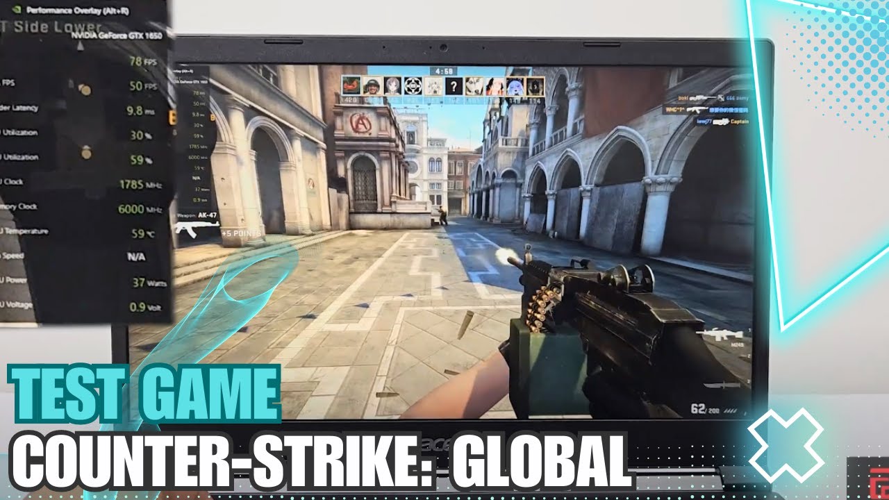 Test game CS:GO trên Laptop Acer Aspire 7 Gaming A715 42G R05G AMD ...