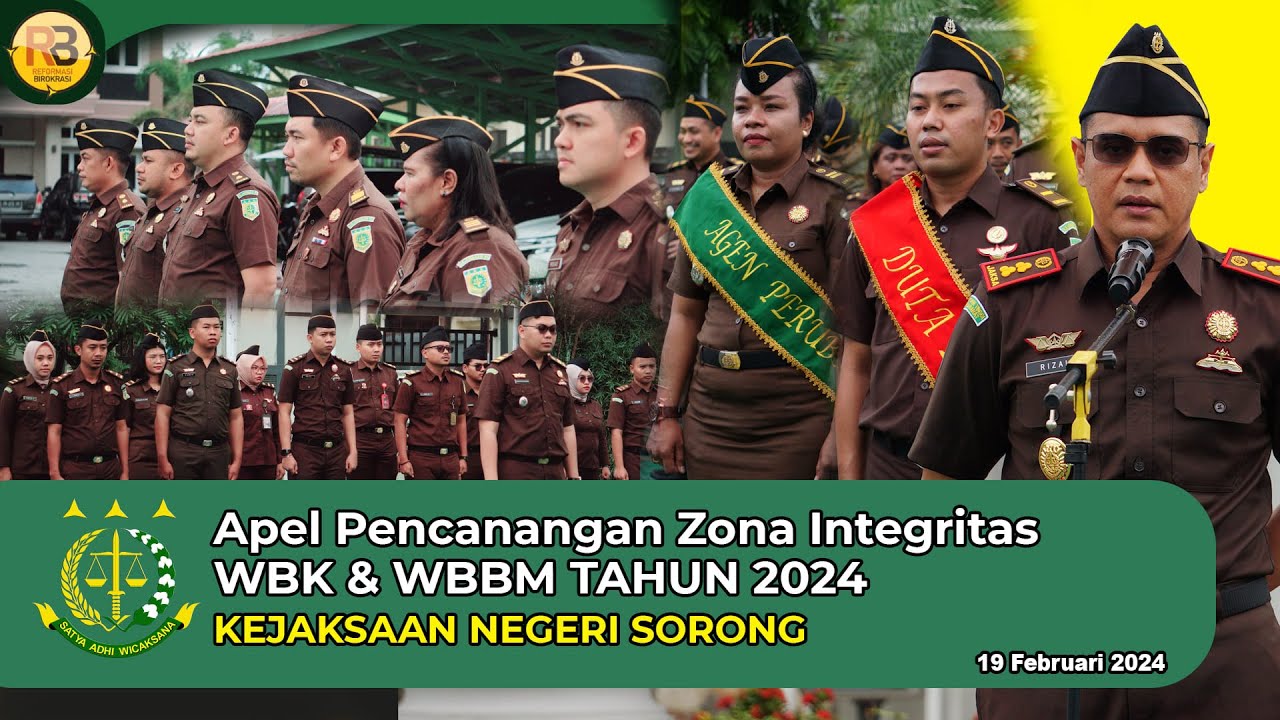 PENCANANGAN WBK & WBBM KEJARI SORONG TAHUN 2024 - YouTube