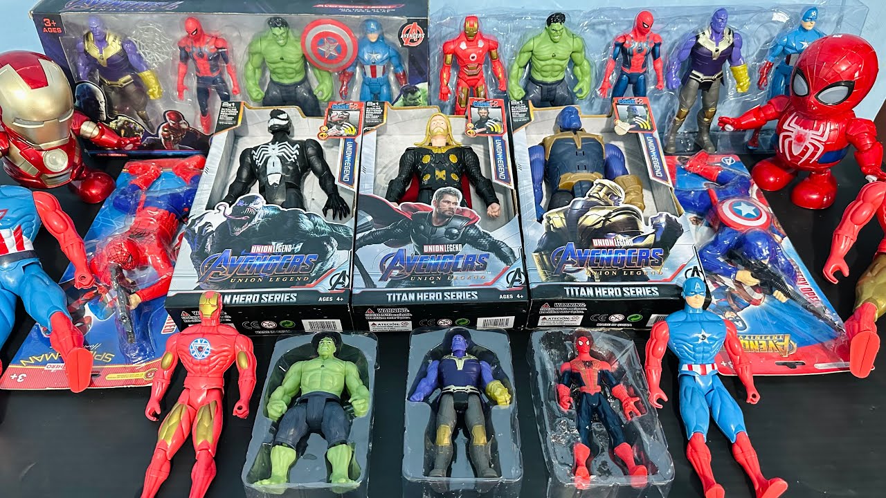 AVENGERS TOYS, Action Figures, Unboxing, Cheap Price, Iron Man, Hulk ...