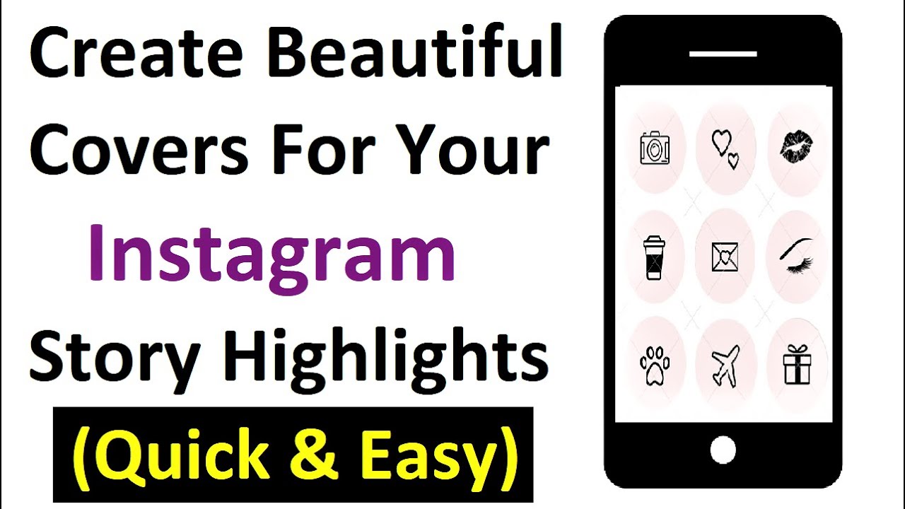 How to create beautiful instagram highlight covers | Instagram ...