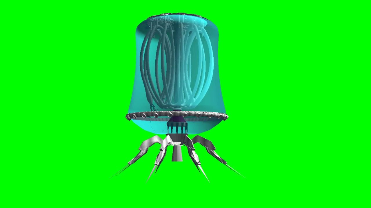 Alien UFO Ship - green screen - free use - YouTube