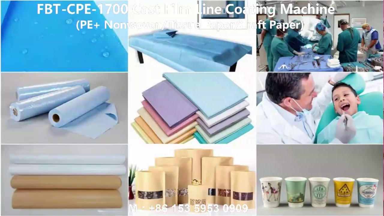 PE Coating Cast Film Line PE Coating MachineWith Tissue Paper ,Nonwoven ...