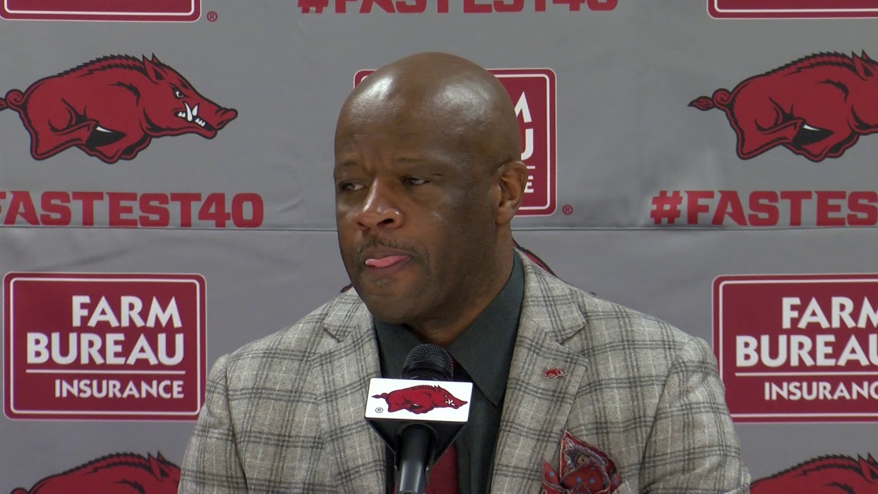 Mike Anderson Presser Following Loss to Georgia Tech 12-19-18 - YouTube