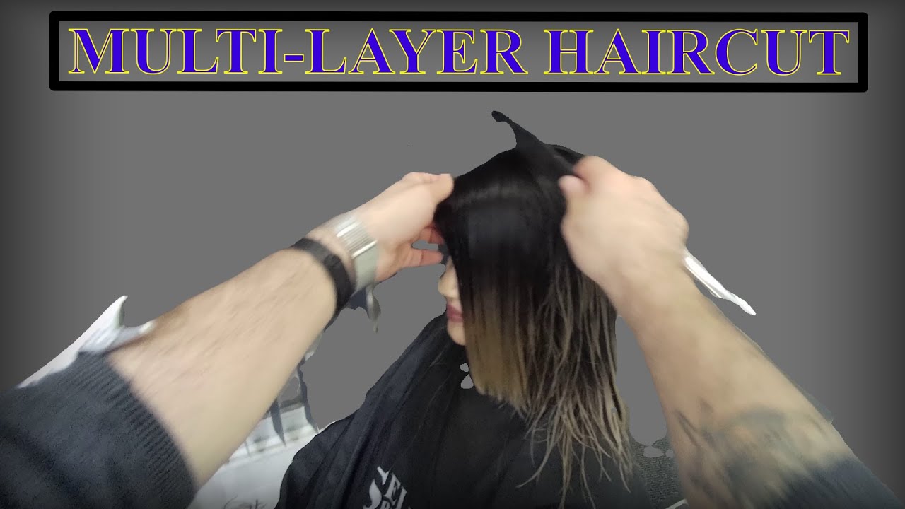 how to make a multi layered haircut haircut tutorial - YouTube