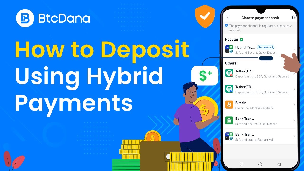 How to Deposit Using Hybrid Payments - BtcDana Trading - YouTube