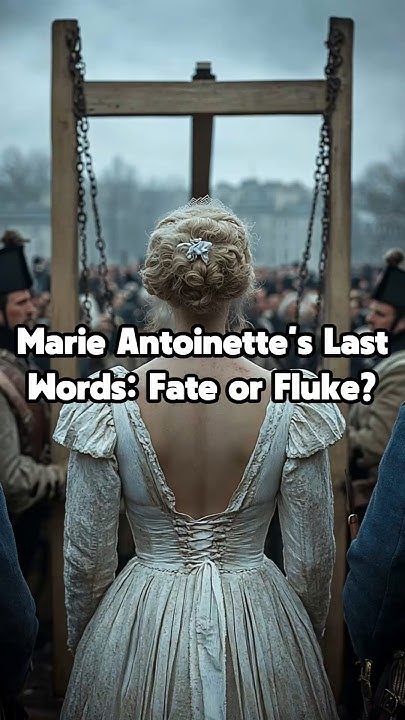 Marie Antoinette’s Last Words: Fate or Fluke? #history #knowledge # ...