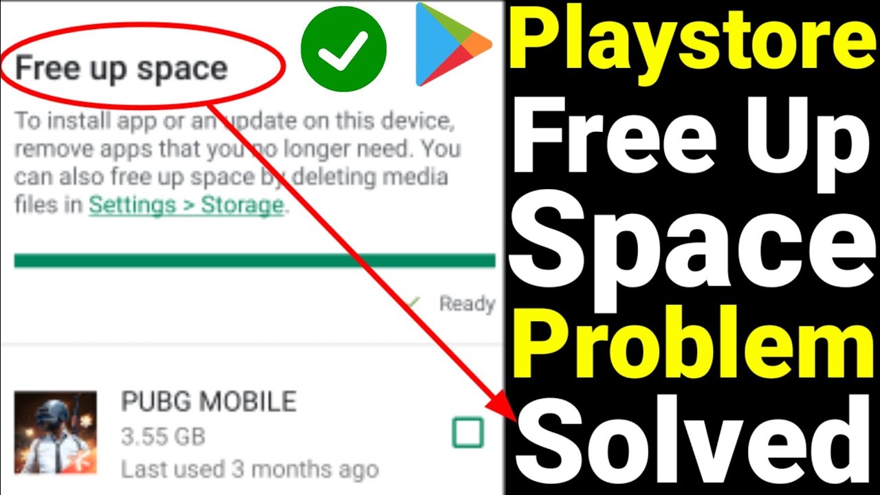 Playstore Free Up Space Problem Solved in Seconds | How to Fix Free Up ...