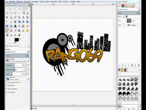 GIMP: Video tutorial N°1 Come fare un graffito - YouTube