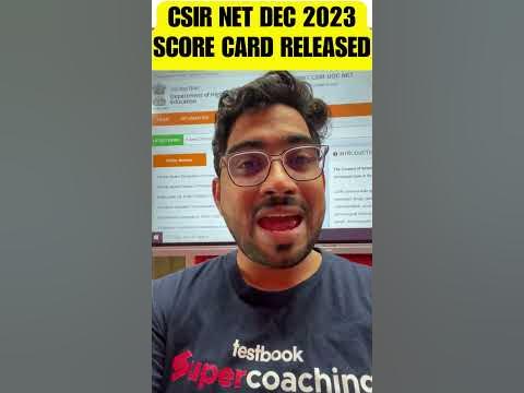 CSIR NET DEC 2023 Score Card Released | Result Out | Check Now #csirnet2023 #nadeemsir # ...
