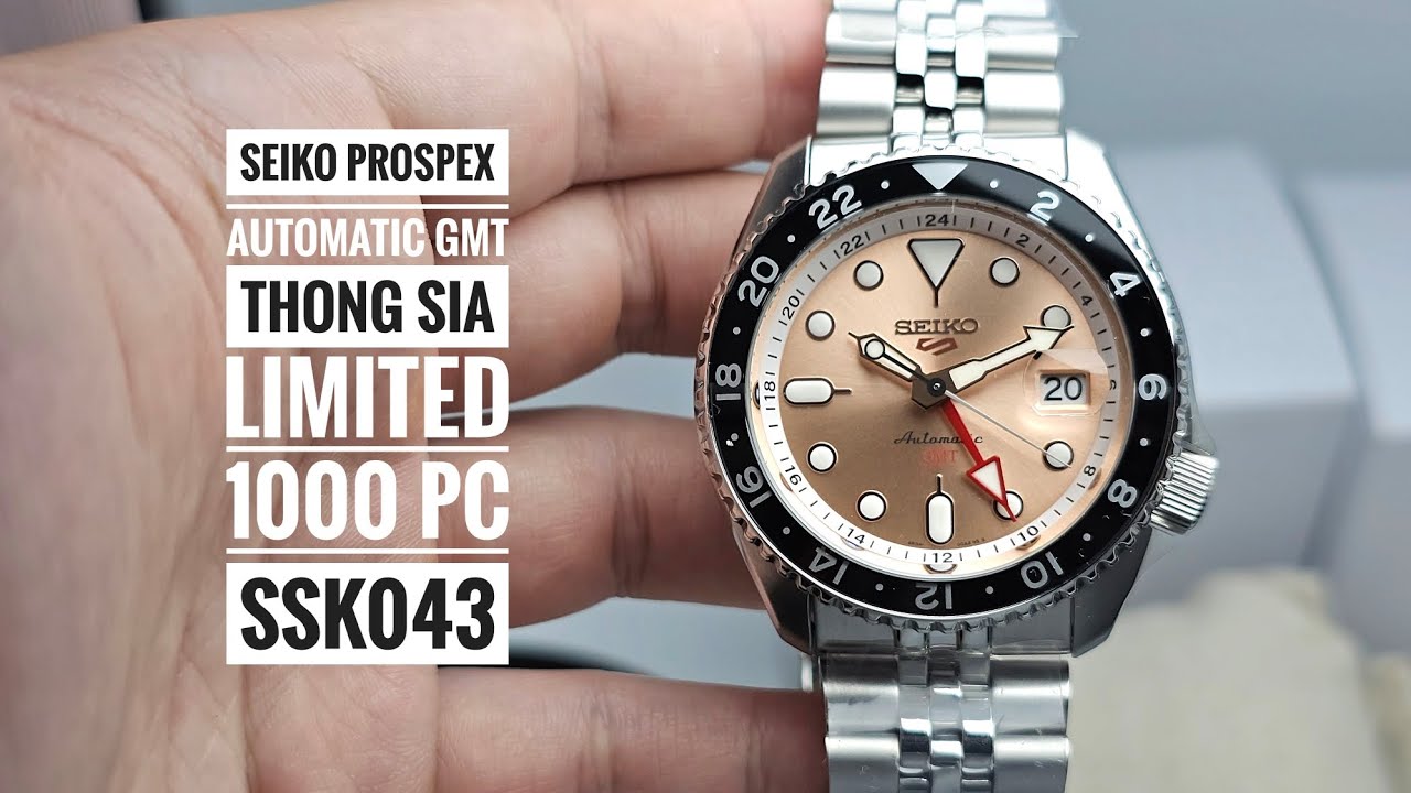 Seiko 5 Sports Automatic GMT Thong Sia Limited Edition 1000 Pc SSK043 ...
