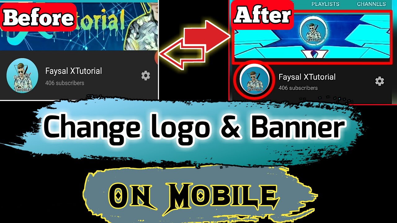 How To Change Youtube logo & Channel Art On Mobile 2020 || Uplode ...