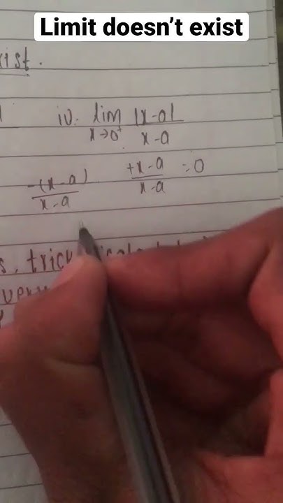 Limit doesn’t exist - YouTube