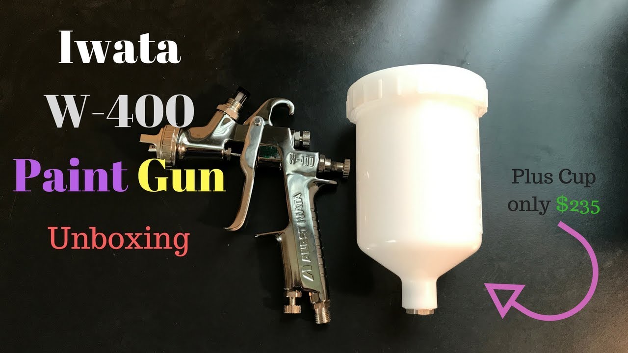 Iwata W-400 (1.4mm Nozzle) with 600ml Cup Unboxing/Review - YouTube