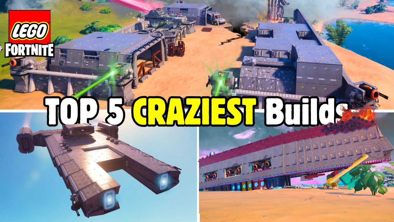 TOP 5 CRAZIEST Lego Fortnite Builds - YouTube