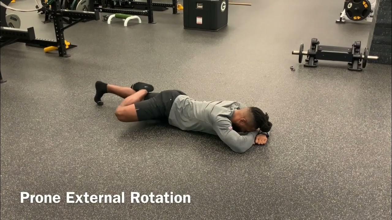 Prone External Rotation - YouTube