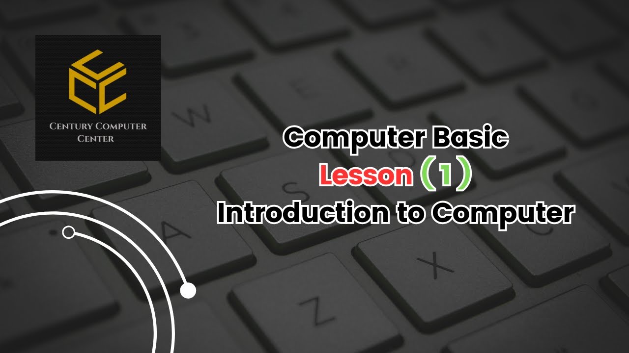 Basic Lesson 1 Introduction to Computer - YouTube