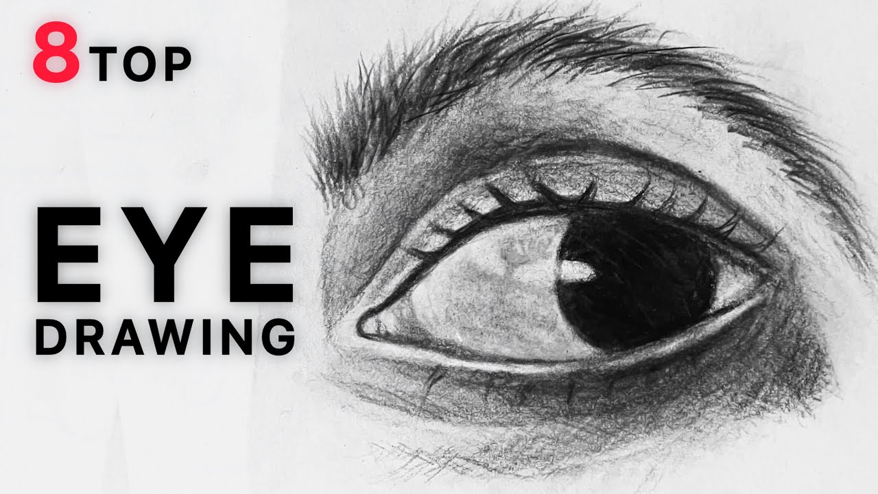 😳 Easy Eye Drawing Tutorial for Beginners |Step by Step Pencil Drawing ...
