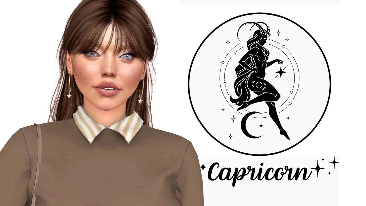 Capricorn Sim - Sims 4 CAS + CC Folder & Sims Download - YouTube