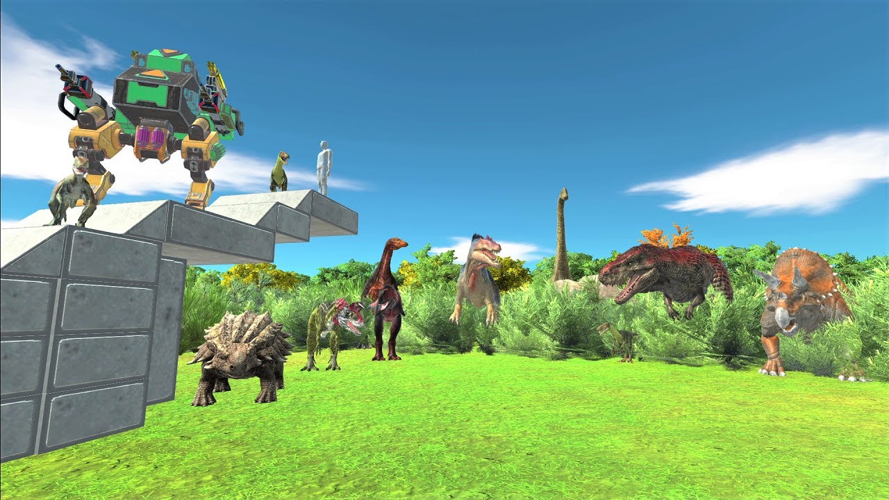 Introducing walking battle robot practice to a flock of dinosaurs ...