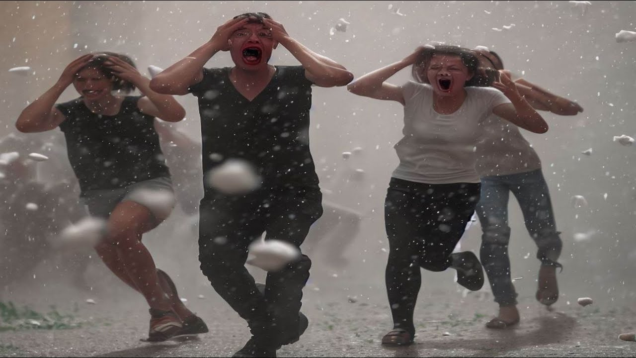 Terrifying Texas hailstorm batters Lubbock with goose-egg-sized hail ...