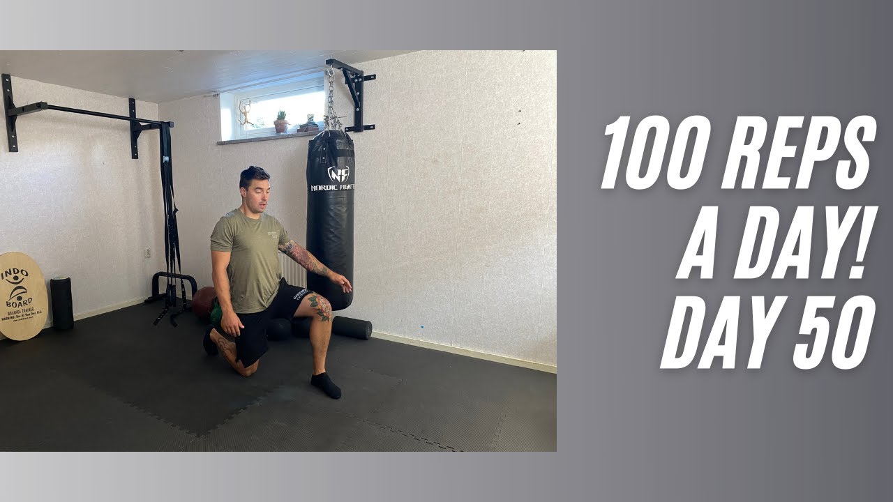 100 Reps! Day 50. Legs!! - YouTube