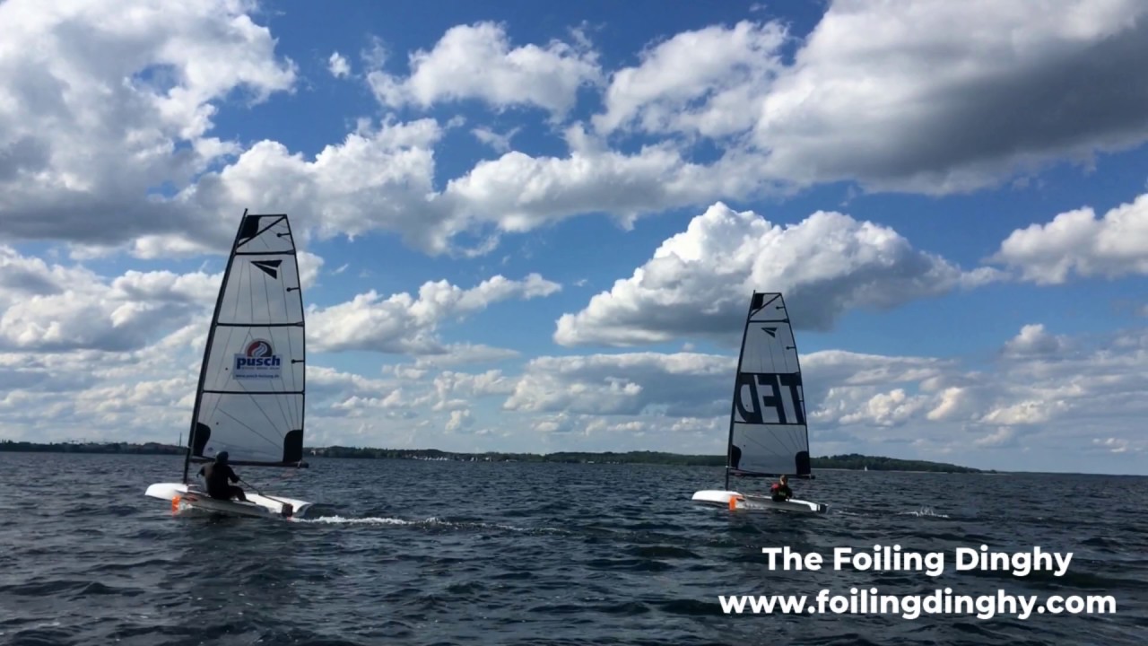 You only need two Foiling Dinghies to have a fun regatta - YouTube