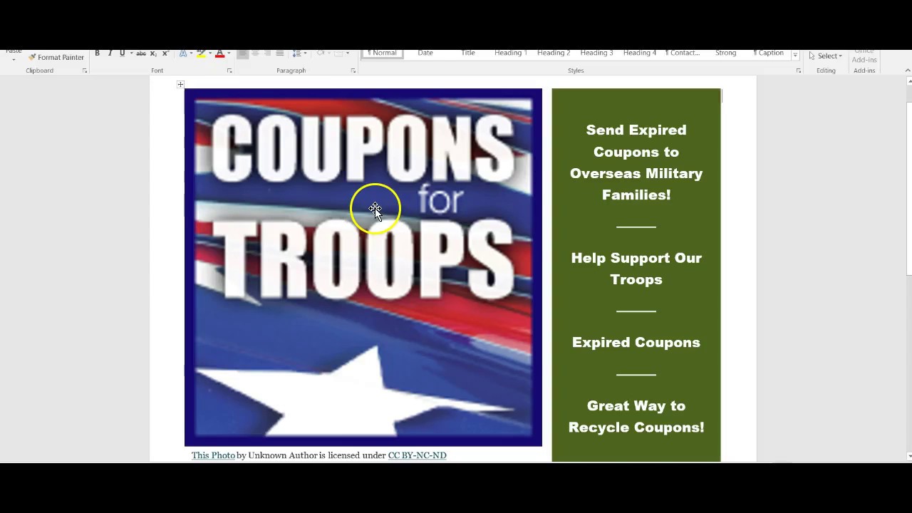 COUPONING FOR THE TROOPONS - YouTube