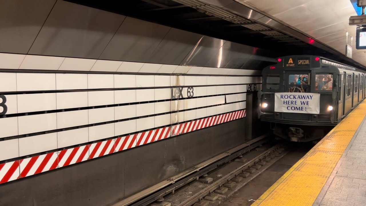MTA Special: R1-9 Rockaways By Rail Vintage Train Southbound Bypassing ...