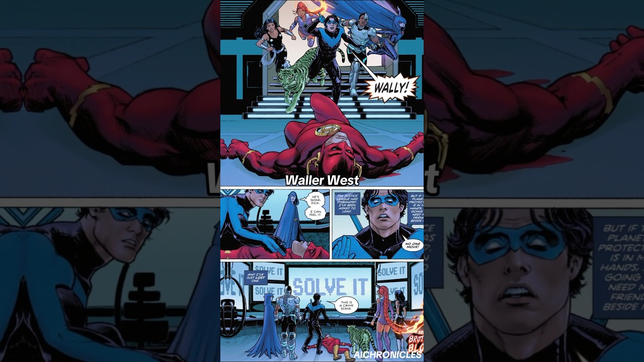 The Death of Wally West 😢 - YouTube