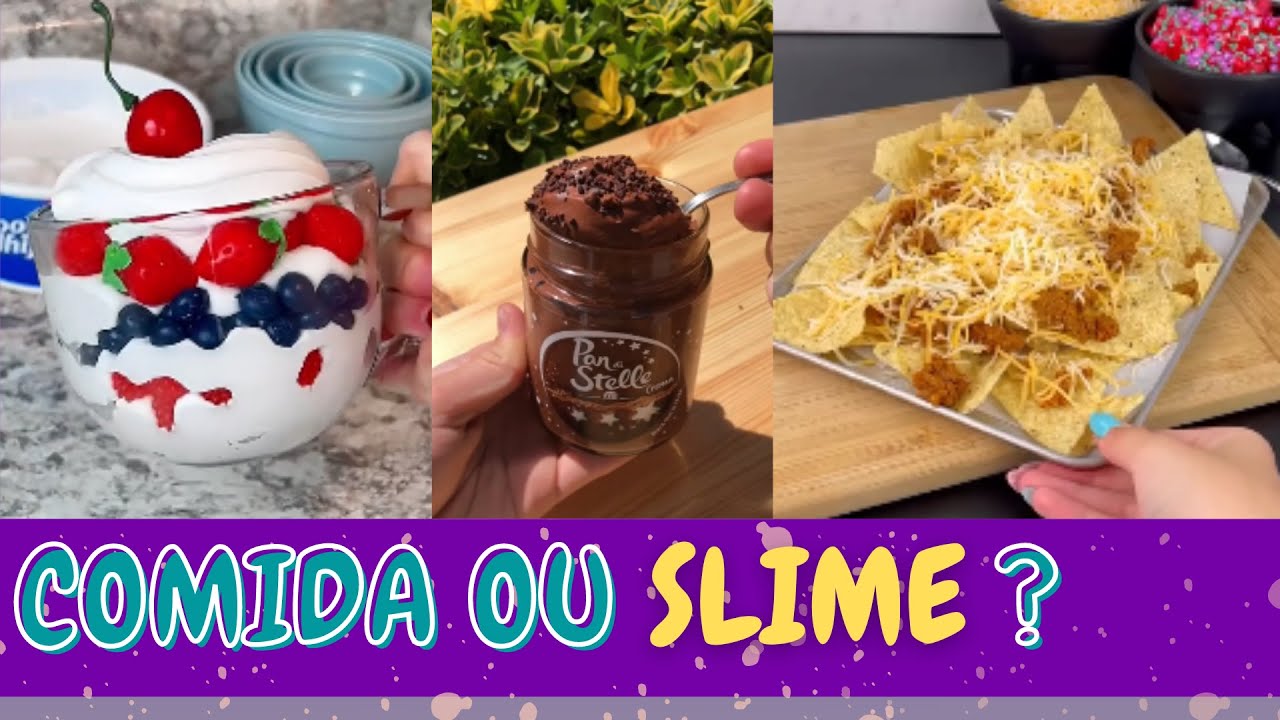É COMIDA OU SLIME Tente descobrir! Você vai ficar chocado😱 | TOP ...
