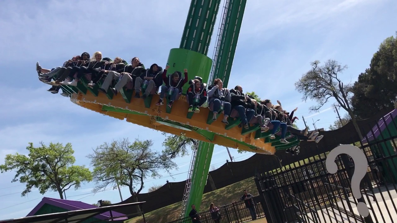 The Riddler Revenge at Six Flags Over Texas - YouTube