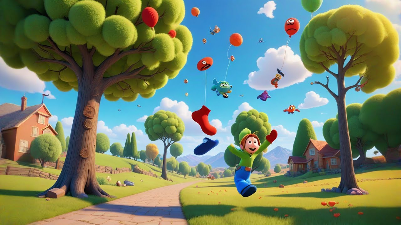 My Socks Flew Out the Window 🧦🪟 | Funny Nursery Rhymes Songs for Kids ...