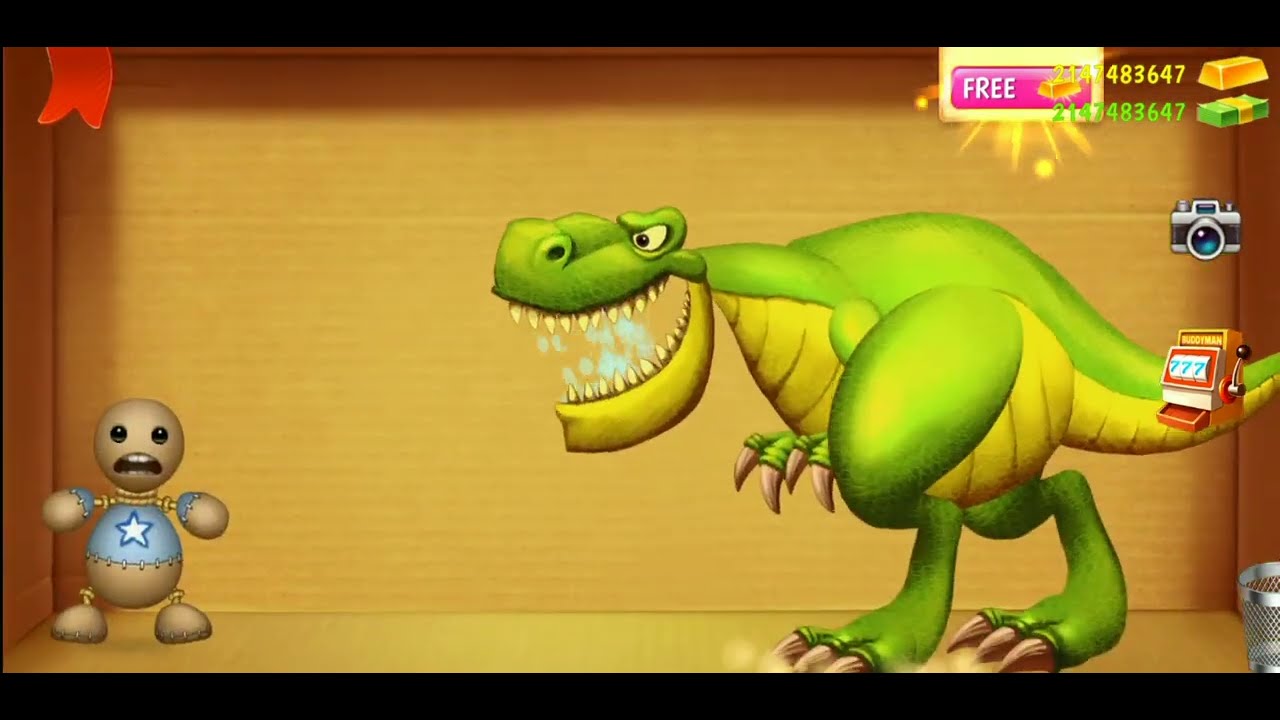 Dinosaur T Rex vs The Buddy | Kick The Buddy - YouTube
