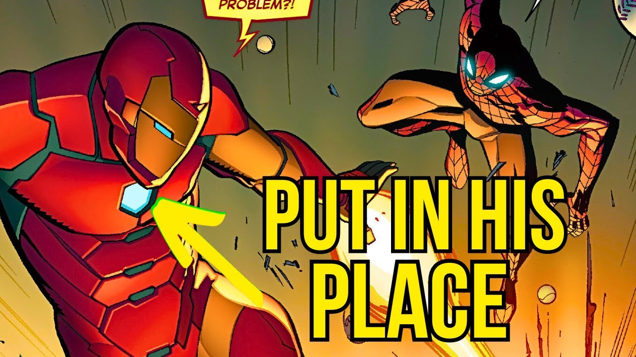 Spiderman put Tony in his place - YouTube