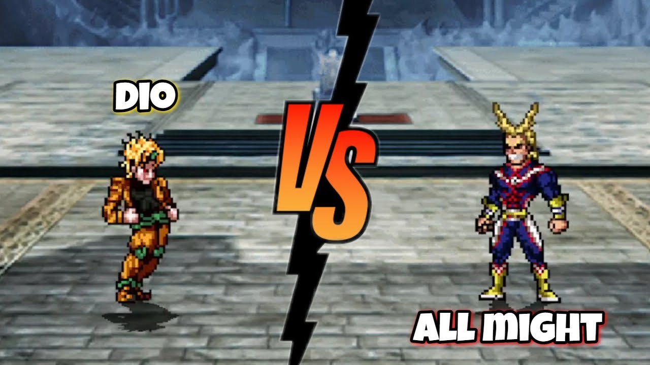 Dio Vs All might jojo's bizzare adventure x my hero academia fights ...