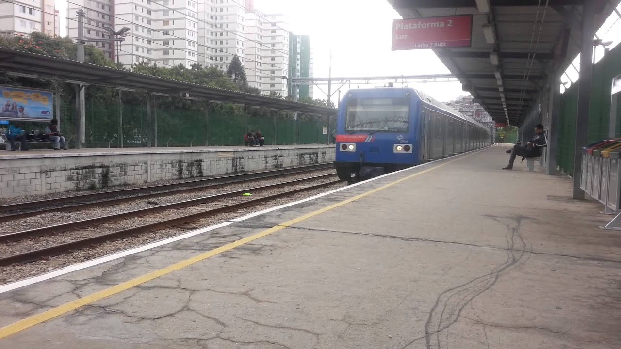 CPTM Série 3000 chegando na estação Piqueri sentido Luz - YouTube