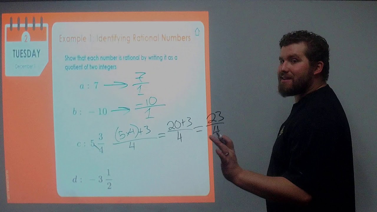 Pre Algebra- Lesson 26 Rational Numbers - YouTube