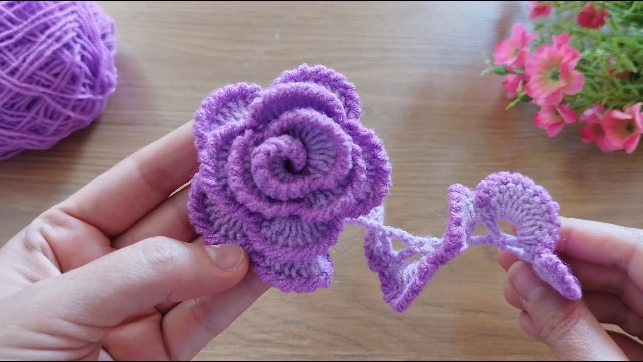 Super easy 💯 very beautiful flower crochet making for beginners 👌🏻 ...