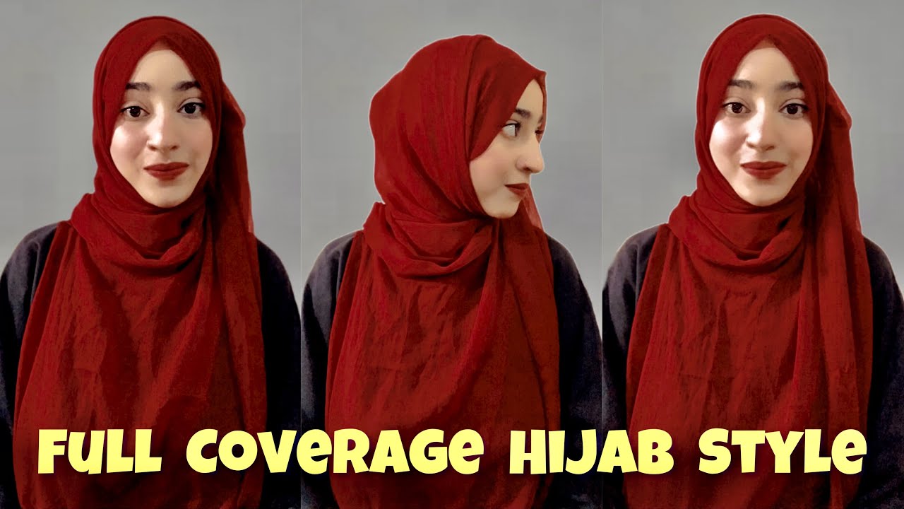 Georgette Hijab Tutorial 2024 | Easy Hijab With Full Coverage | Hira Noor - YouTube