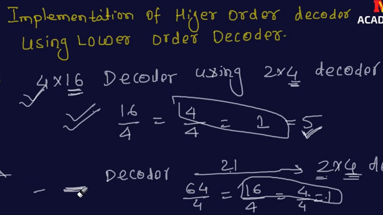 How to Implement Higher order Decoder Using Lower Order Decoder | RRB JE 2019 | Digital ...