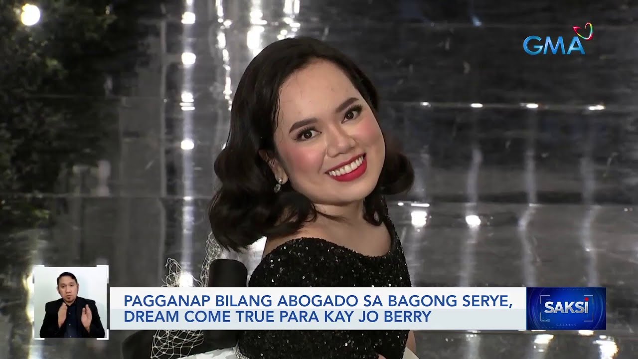Pagganap bilang abogado sa bagong serye, dream come true para kay Jo Berry | Saksi - YouTube