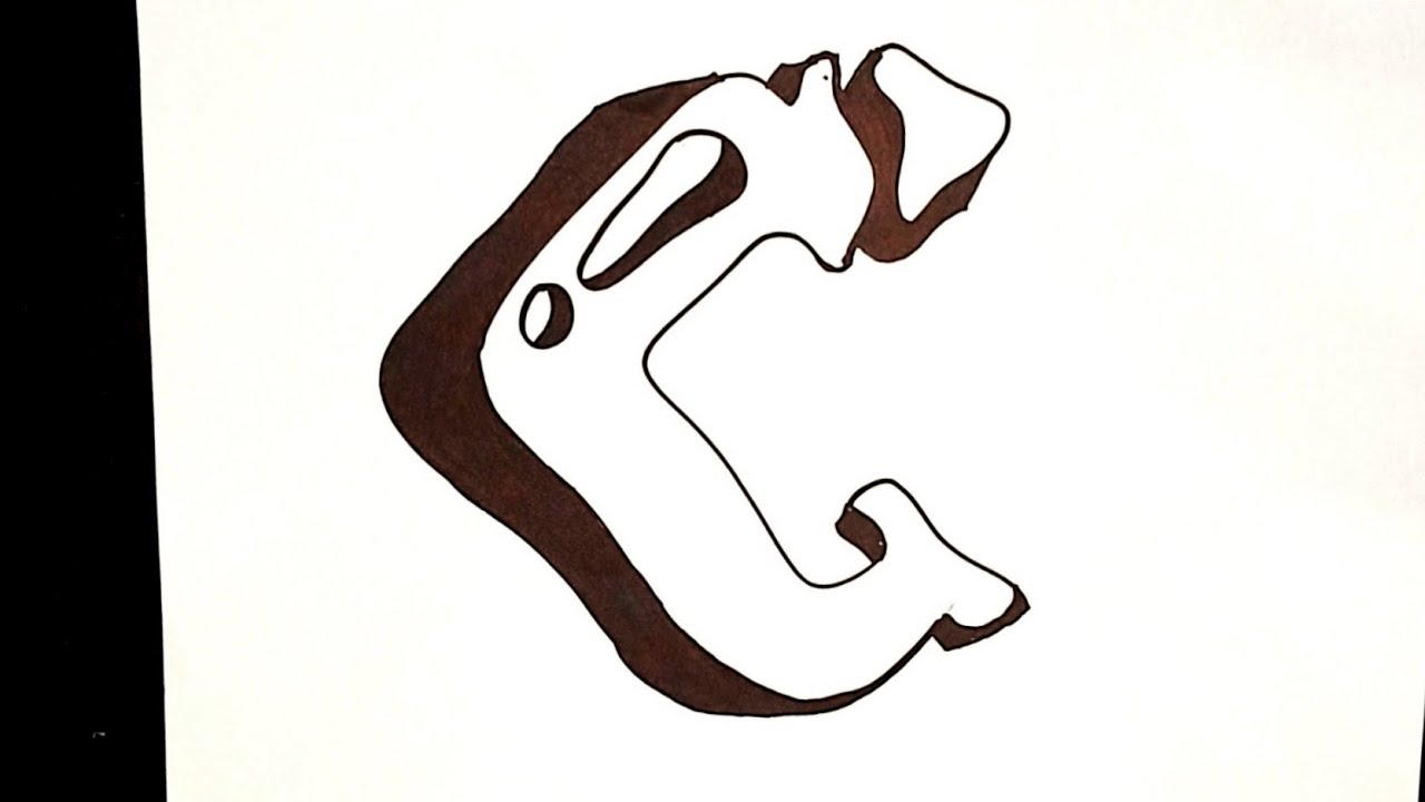 How to draw graffiti letter tutorial | Letter C in Graffiti style | 3D ...