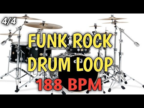 FUNK ROCK DRUM LOOP | 188 BPM - YouTube