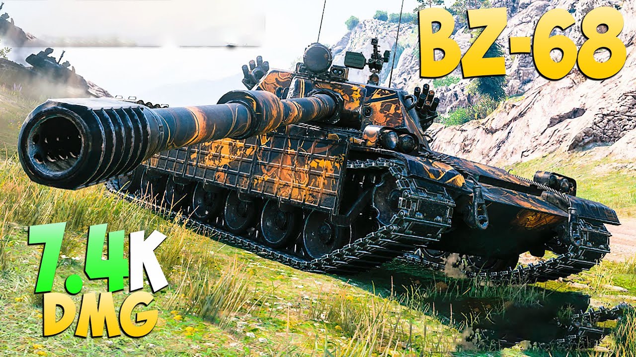 BZ-68 - 4 Kills 7.4K DMG - Shy! - World Of Tanks - YouTube