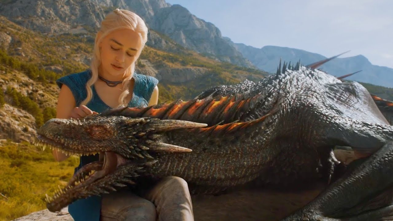 Dragon Queen chains her dragons | Game of Thrones S04 - YouTube