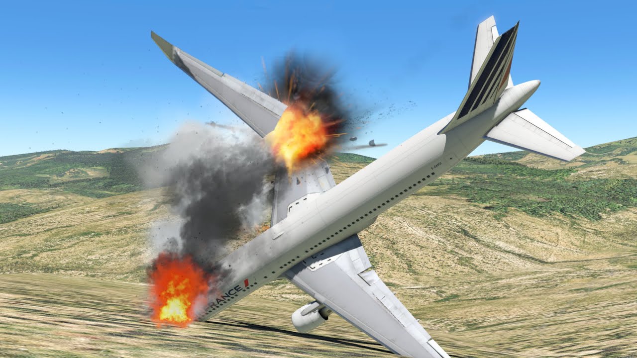 🔴LIVE Boeing 767 got BirdStrike and Crashed to Ground | Real Flight ...