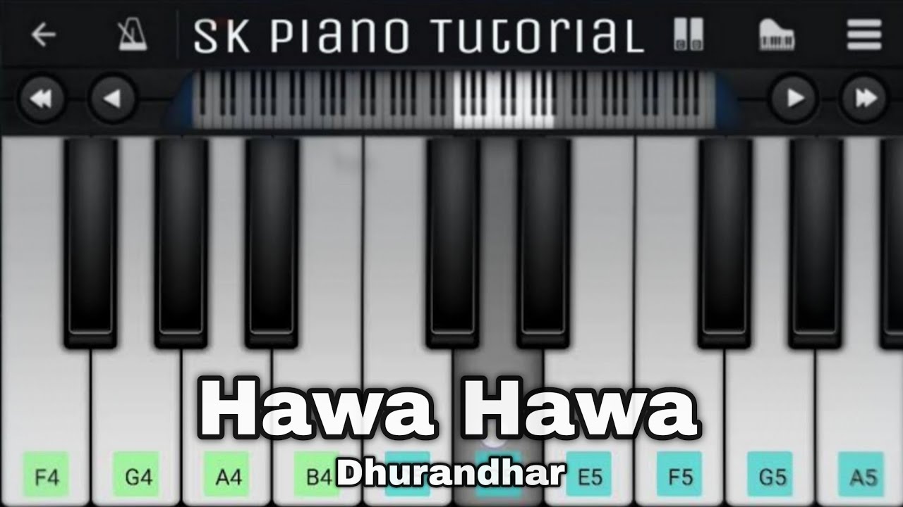 Hawa Hawa - Hassan Jahangir (Dhurandhar) | EASY Piano Tutorial - YouTube